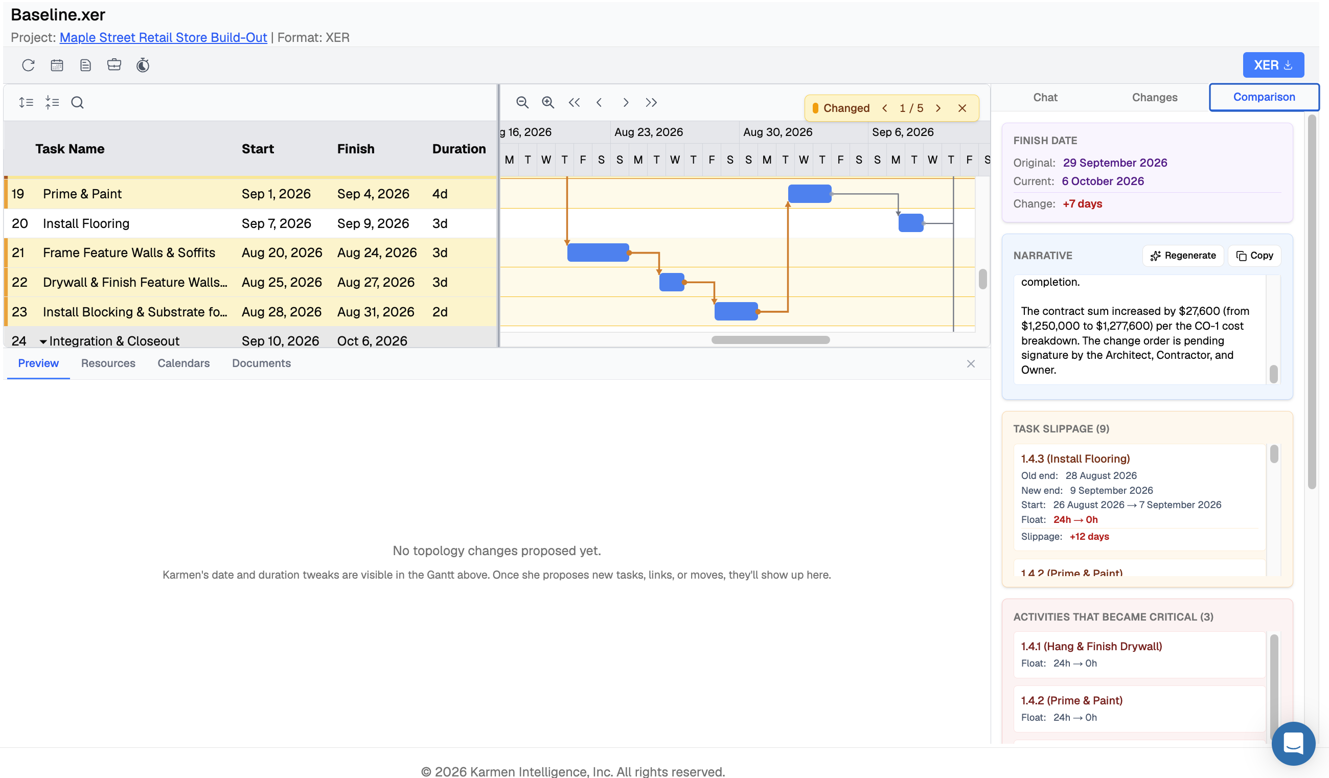 Karmen: AI Scheduling Co-Pilot for Construction